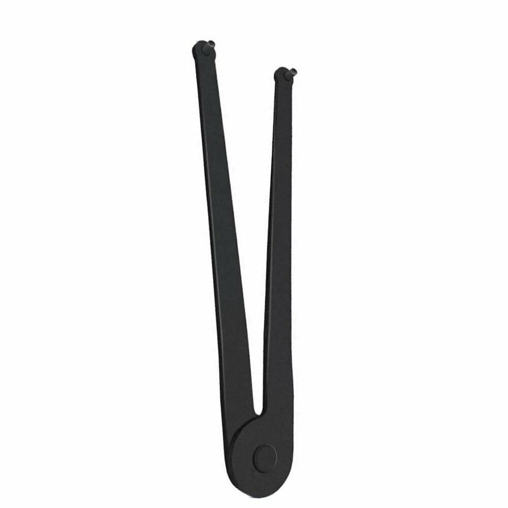 Двухразмерный ключ для фланцевых гаек с двойным крюком, Черный