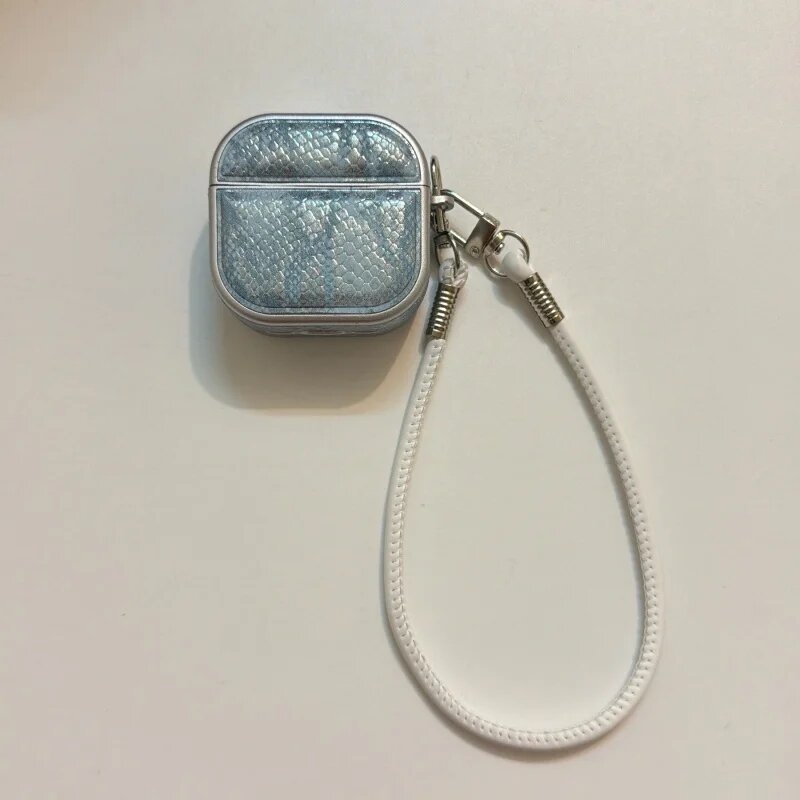 Чехол для AirPods 2 кожаный, цвет L1 с lanyard