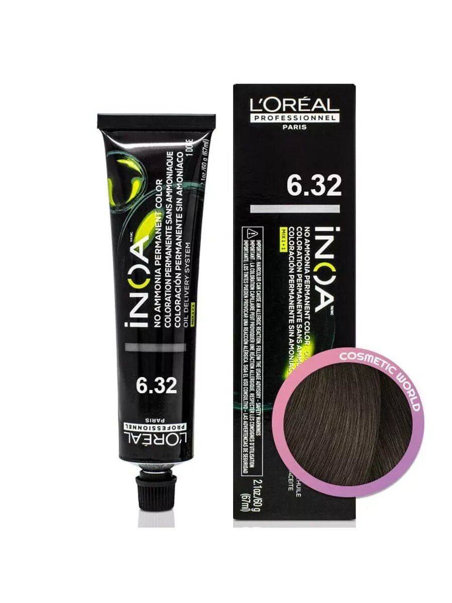 Loreal INOA 6.32 - Краска Иноа 60 мл — фото 1