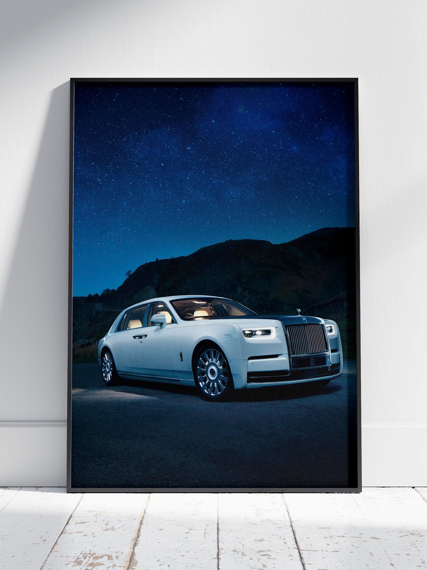 Плакат на стену для интерьера Авто и Мото (Роллс Ройс Фантом - Rolls Royce Phantom 5) - Постер по транспорту формата A3 (30x42 см)