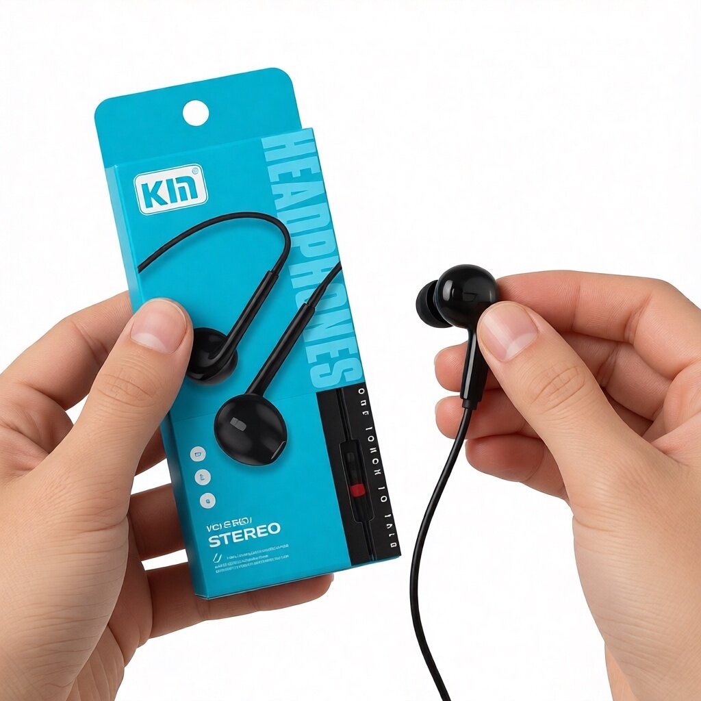Гарнитура KIN K102 Black, шумоподавление, складывающаяся, проводная, черная