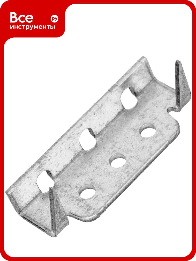 Крепление террасной доски СИБРТЕХ Кляммер, цинк, 46567