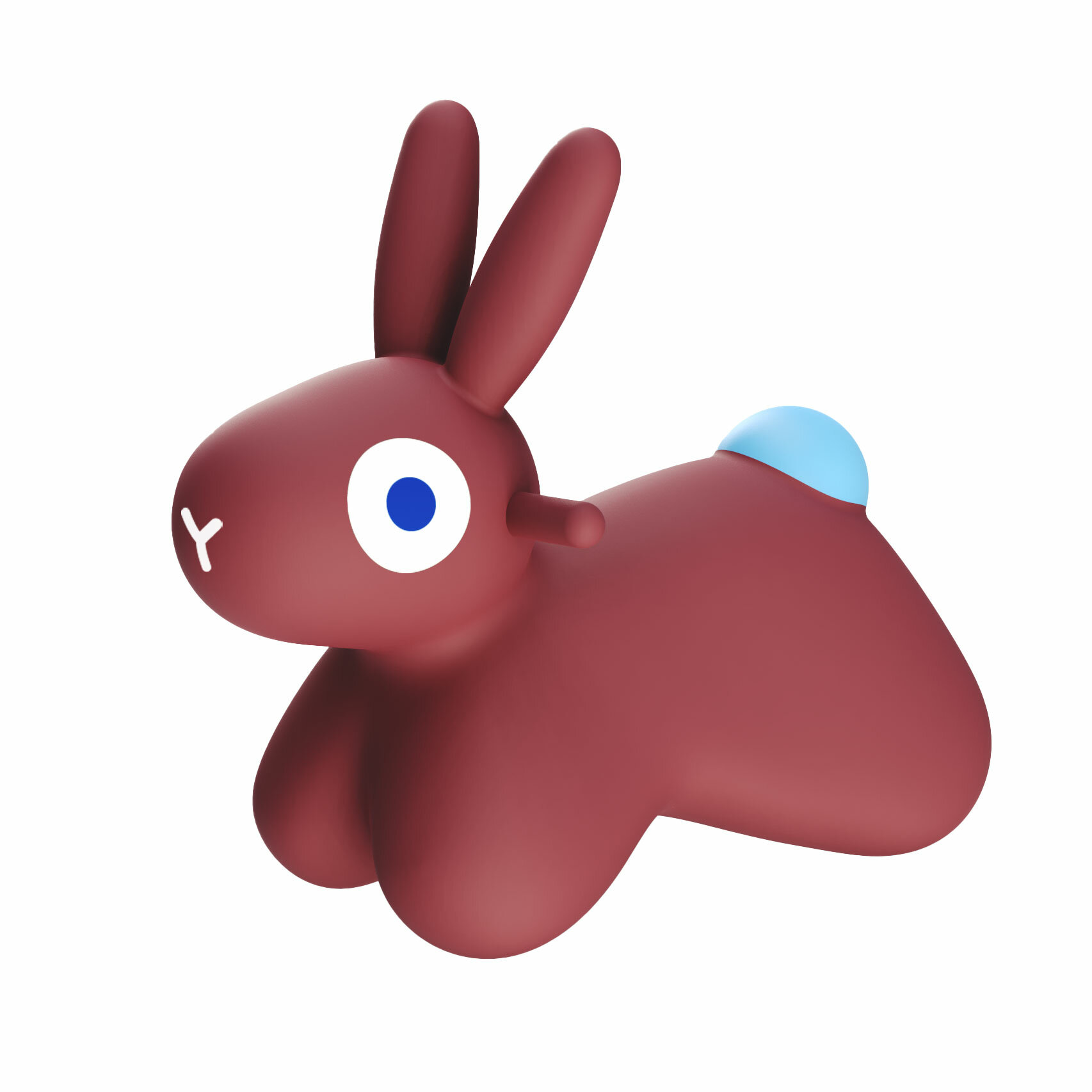 Игрушка-попрыгун Quut - Hoppi Bunny "Хоппи Банни", размер 53x26x50 см, цвет бордовый - Кют 175247