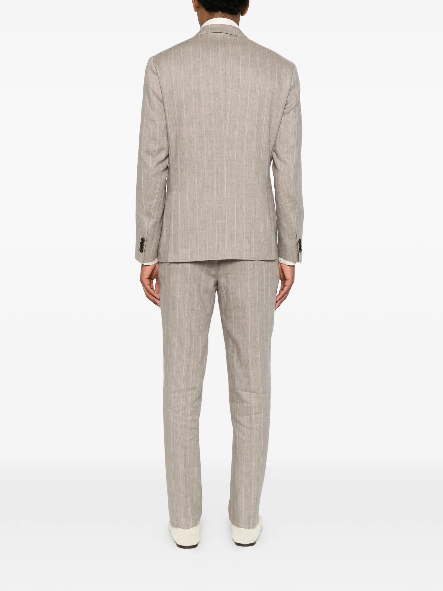 Комбинезон Corneliani Pinstripe double-breasted suit, размер 48, grey — фото 1