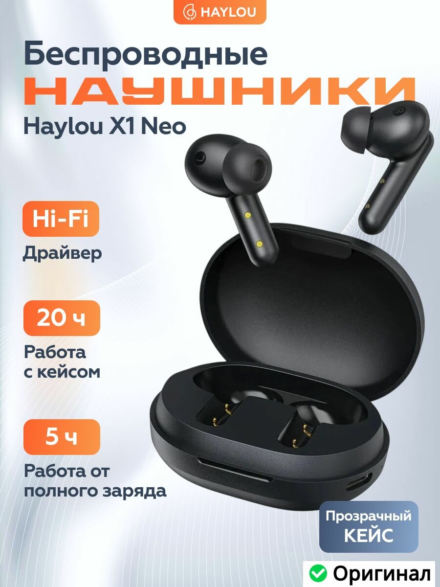 Товар с поврежденной упаковкой: Беспроводные наушники haylou GT7 черный