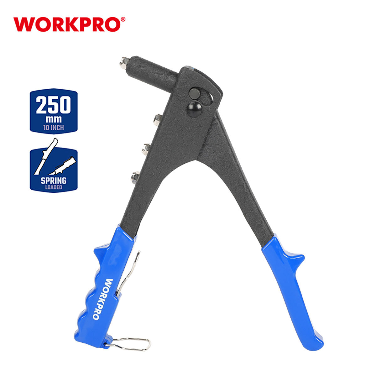 Заклепочник 4 в 1 Workpro, для заклепок 2,4 - 4,8 мм, 250 мм