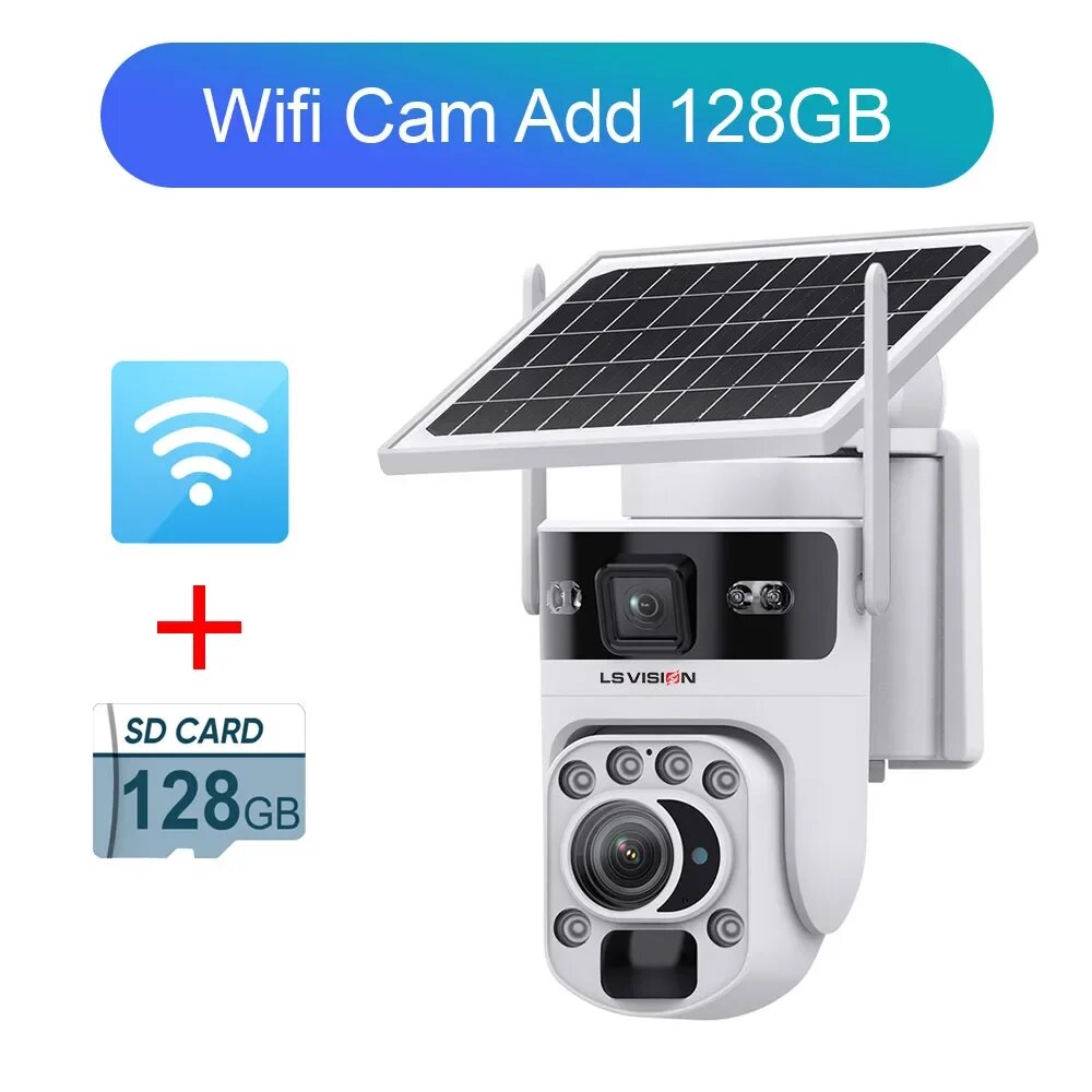LS VISION 12MP 60X Оптический Зум Соляная Камера Безопасности На улице 4G/WiFi Двойной экран Двусторонняя беседа Автоматическое отслеживание CCTV Камера Приложение Ubox