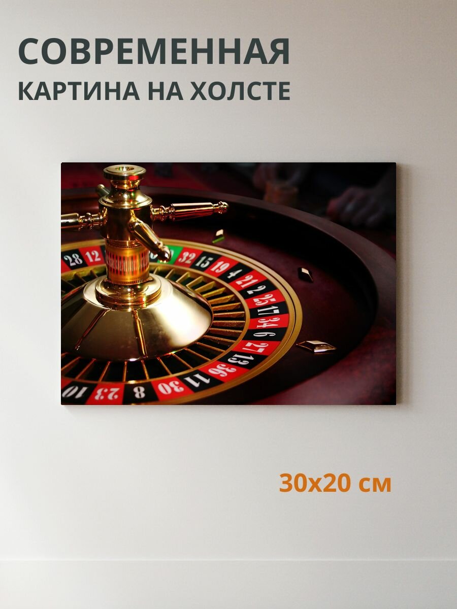 Картина на холсте Рулетка 30x20 см
