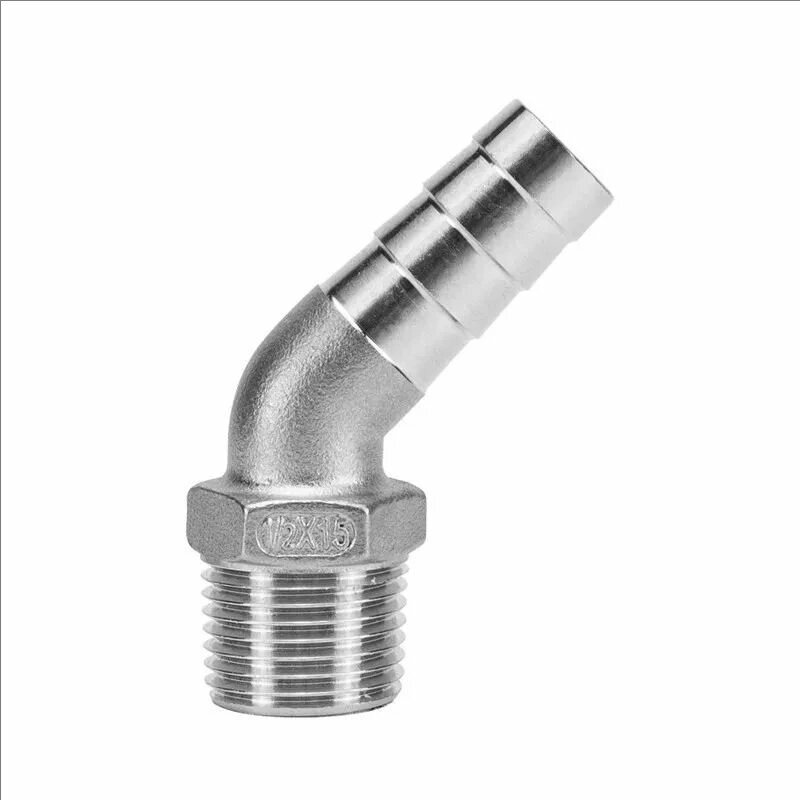 Локтевой фитинг из нержавеющей стали 304, 1l2 BSP To 15mm
