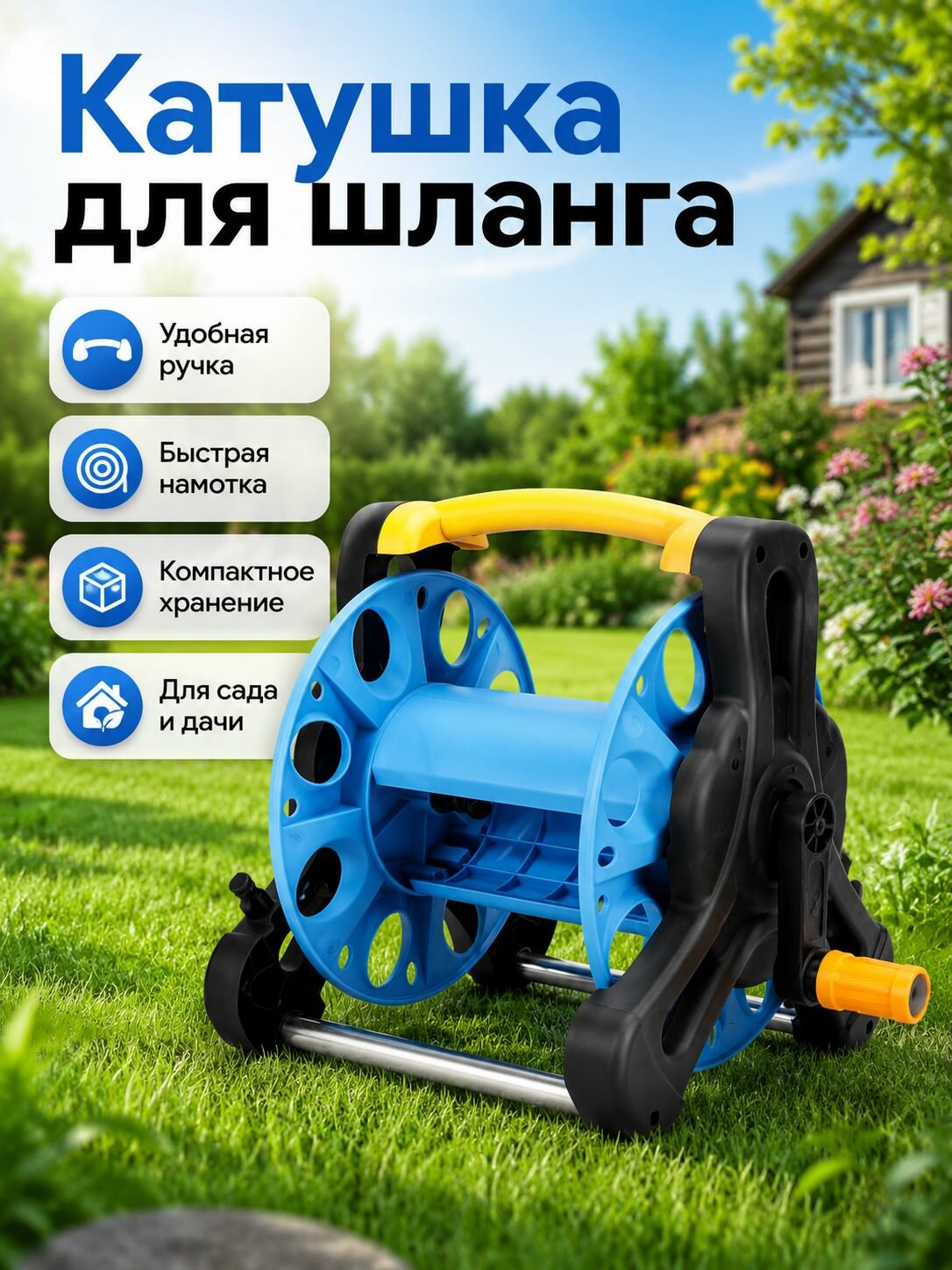 Катушка для шланга, Пластик пластиковая