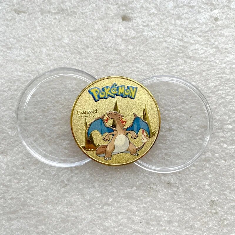 Золотая монета Charizard Pokemon TAKARA TOMY, Цвет: 04