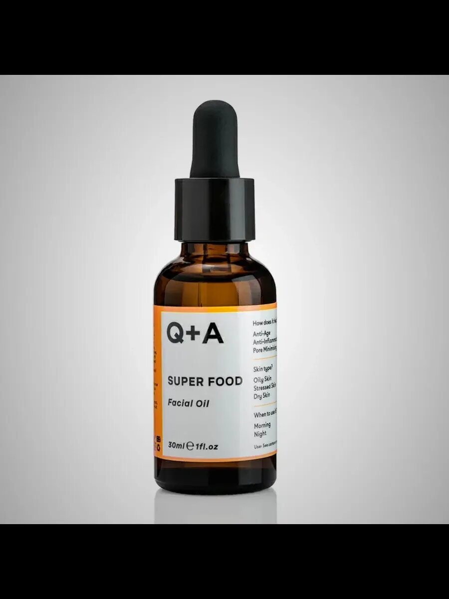 Q+A SUPER FOOD Facial Oil Масло для лица SUPER FOOD 3 30 мл