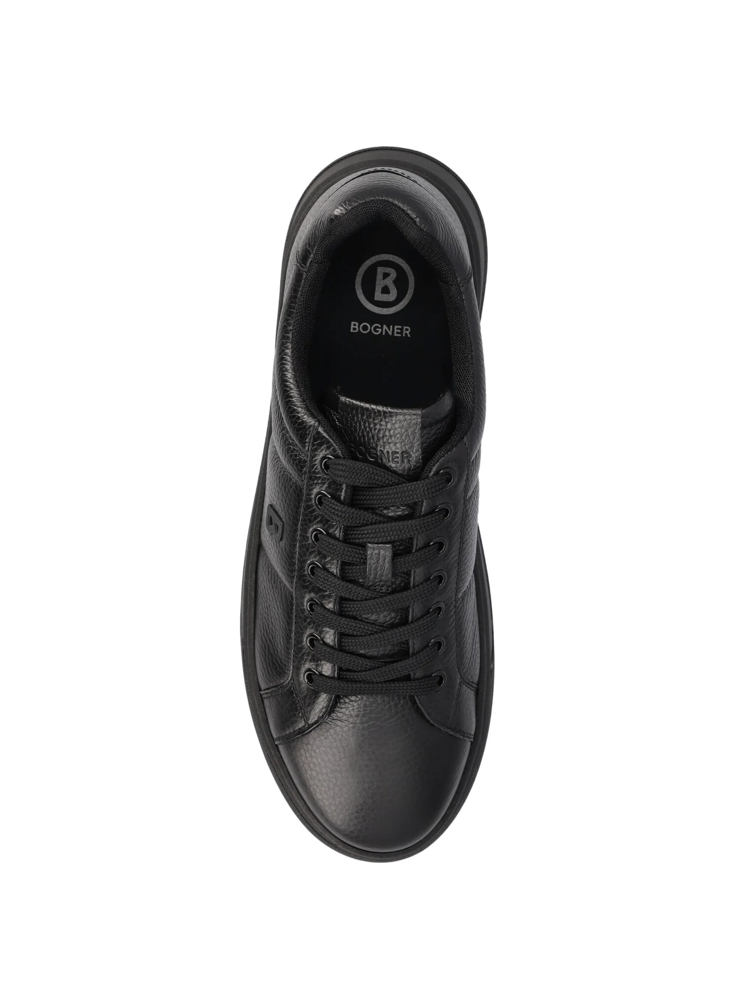 Кроссовки Bogner Logo-plaque leather sneakers, размер 41, черный — фото 1