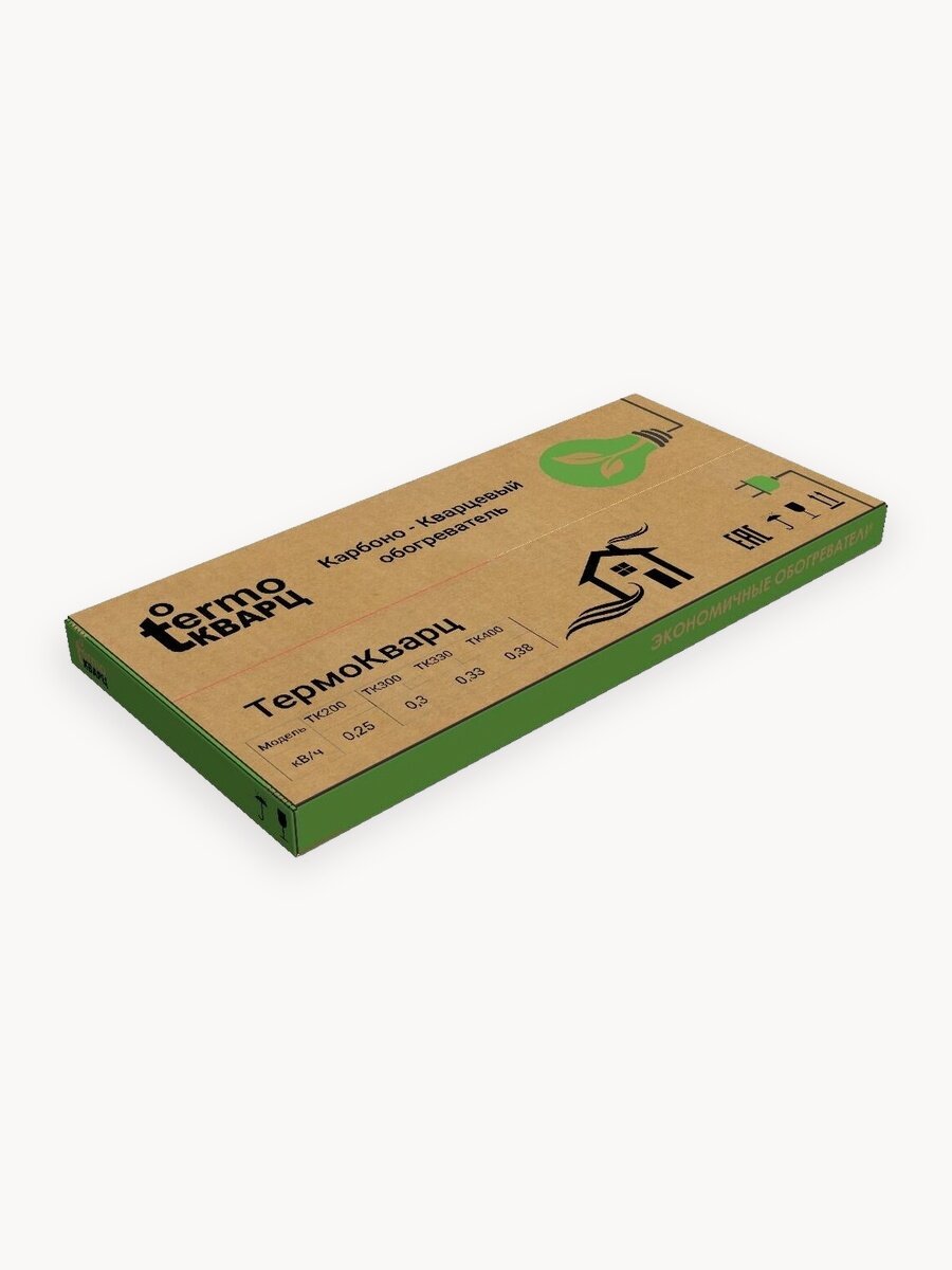 Карбоно-кварцевый настенный инфракрасный обогреватель ТермоКварц ТК300RZ с терморегулятором