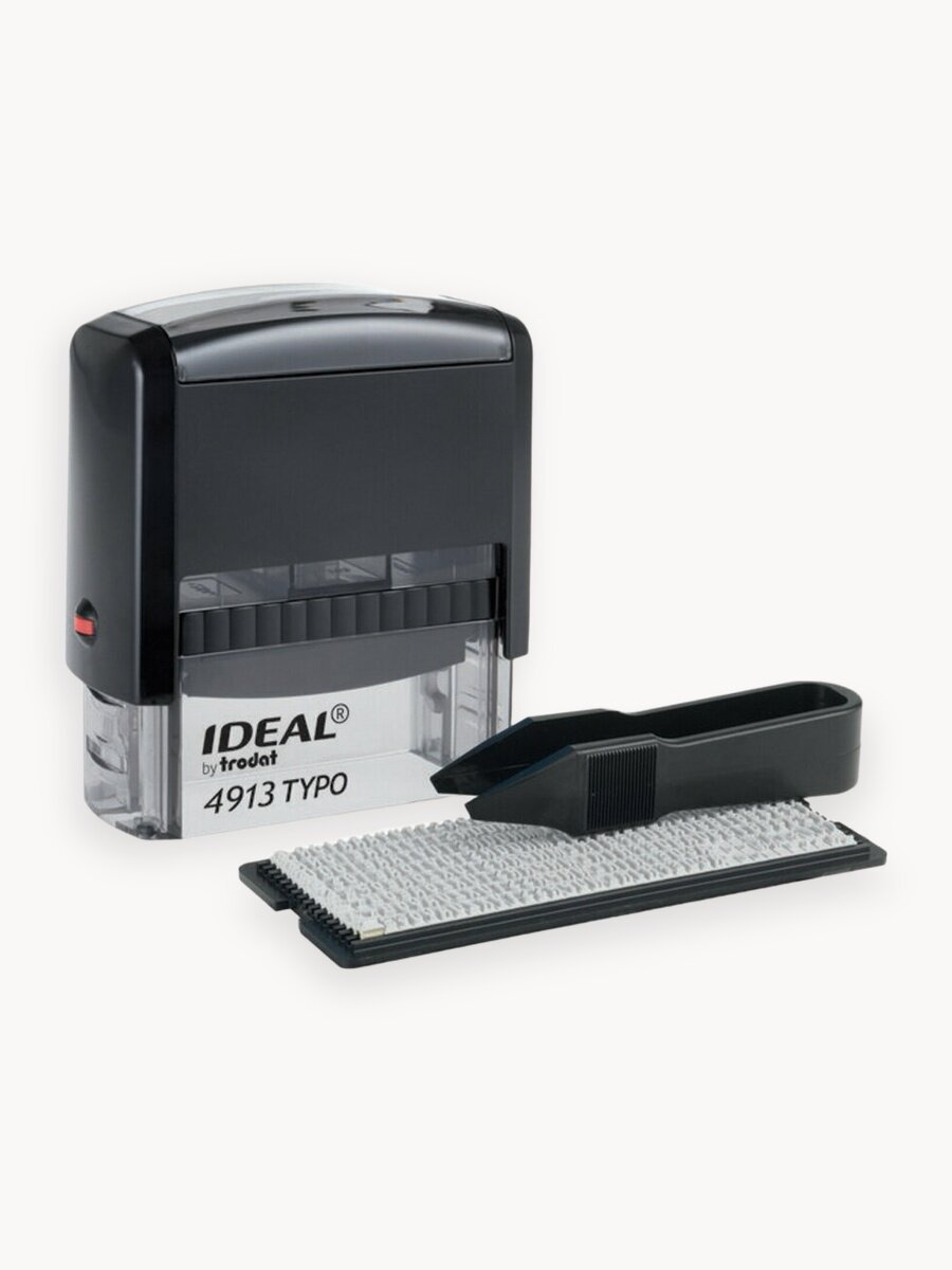 Штамп/печать самонаборный 5-строк, оттиск 58х22 мм, без рамки, Trodat Ideal 4913 P2, Касса В Комплекте, 237442