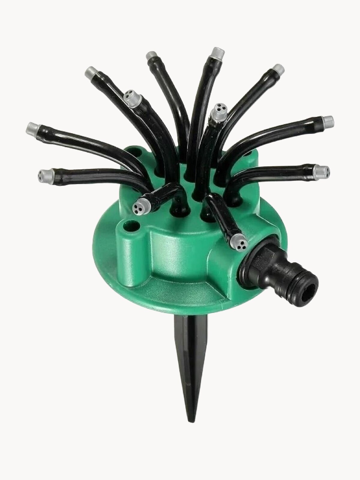 Насадка, ороситель садовый для полива, 12 рассеивателей на шланг, 180 градусов