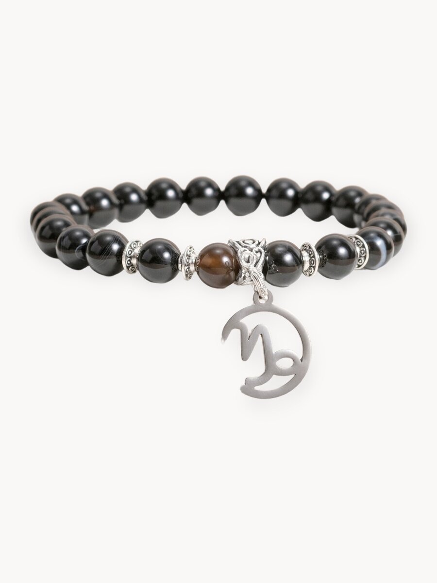 Браслет-нить, агат