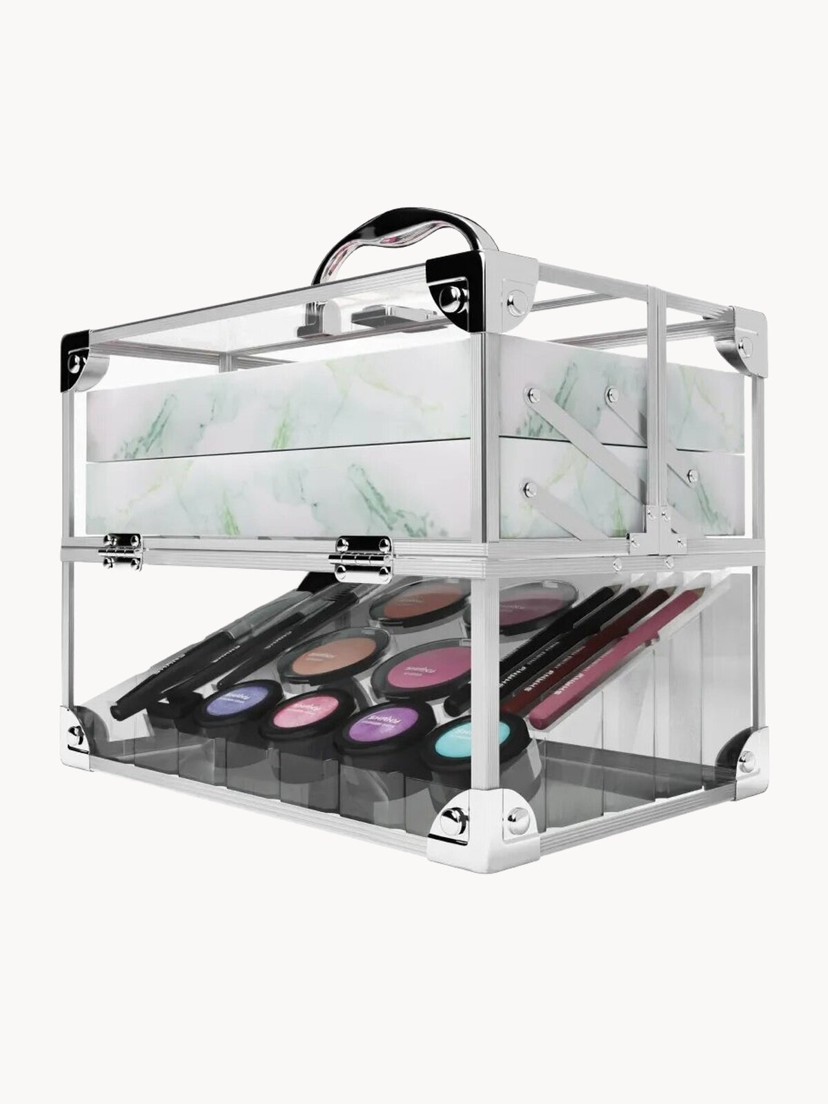 Набор детской декоративной косметики для макияжа в подарочной коробке, 35 предметов, тени для век, помада, бьюти бокс