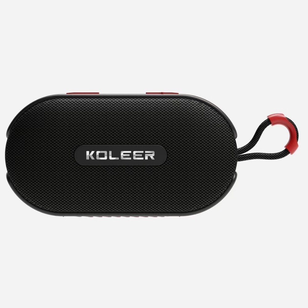 Портативная Bluetooth колонка KOLEER H32 для улицы с радиоприемником и слотом для карт, черный