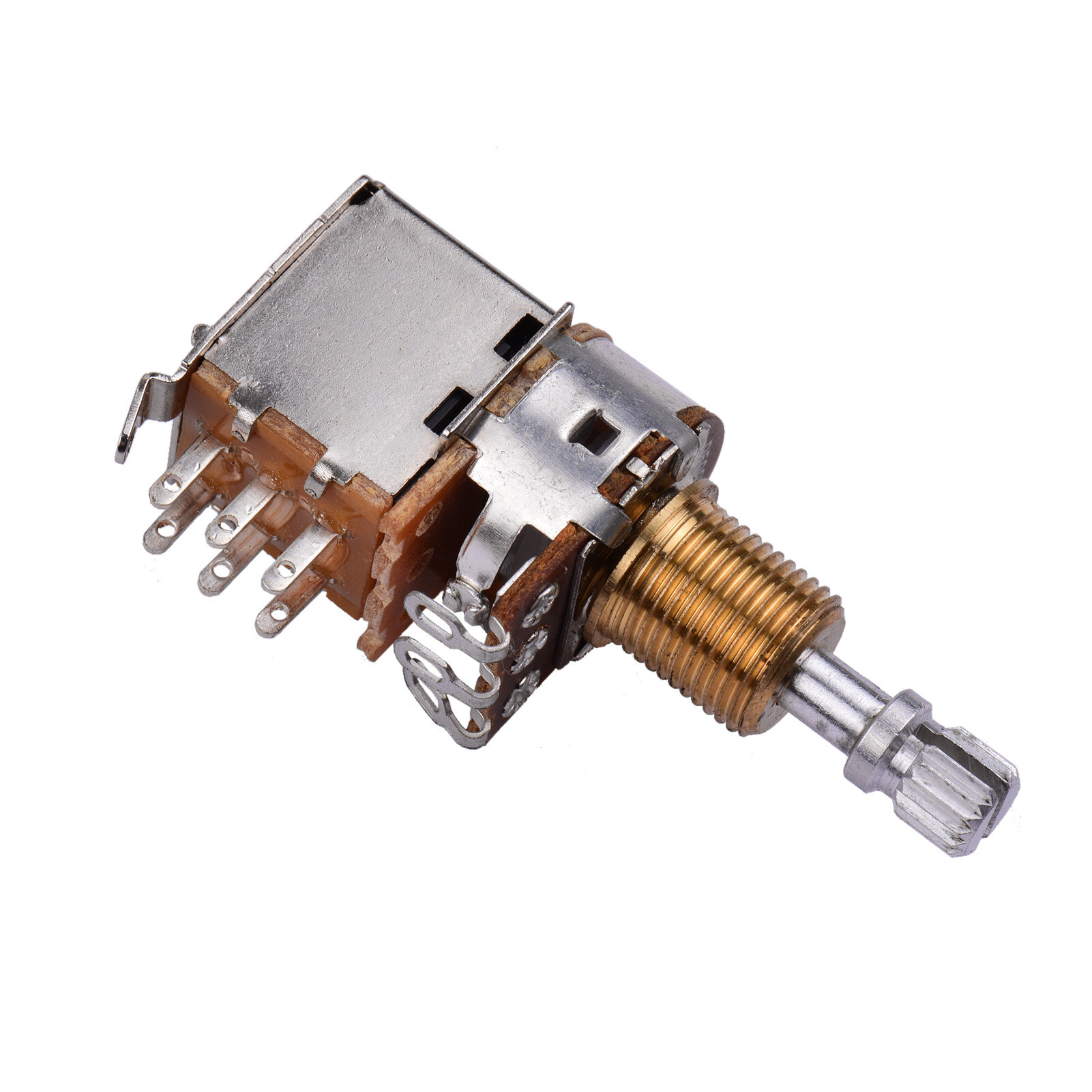 Электрогитара бас потенциометры раздельные валы потенциометры кнопочный переключатель гитарные детали 2 шт