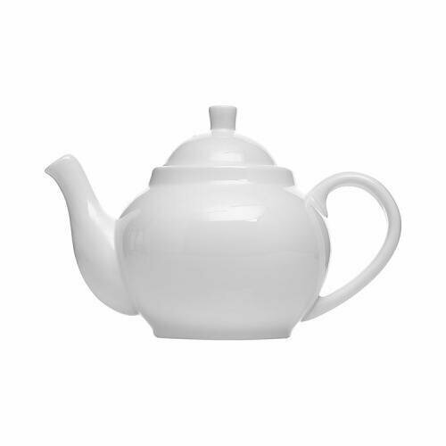 Чайник "Кунстверк", фарфор,0,95л, диаметр 83, высота 145, длина 215мм, белый