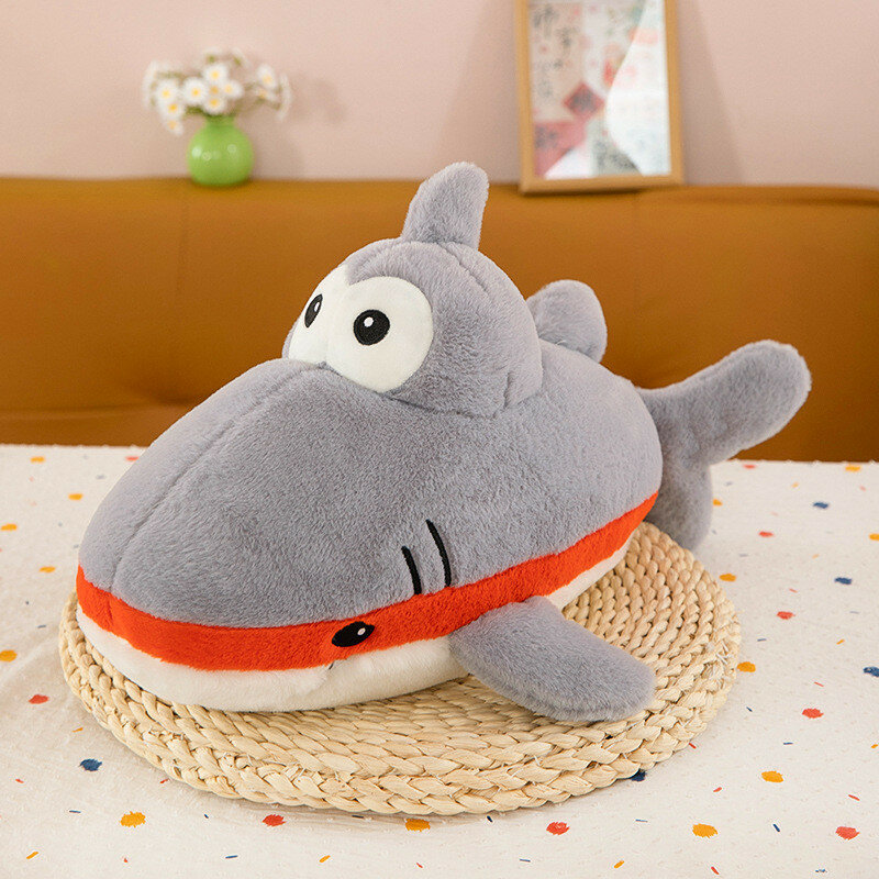Игрушка мягкая акула бренд не указан, детская, мягкая игрушка с наполнителем из вспененного полиэтилена, без дополнительной