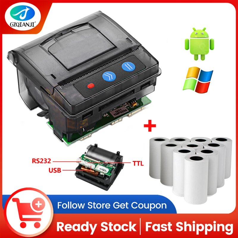 Термопринтер QR203 USB S232 TTL — фото 1