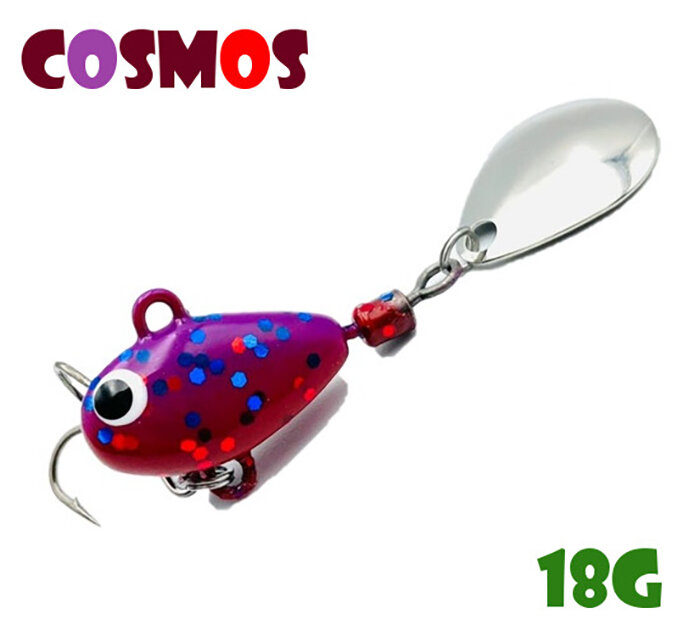 Блесна Тейл-Спиннер для рыбалки Uf-Studio Hurricane 18g #Cosmos