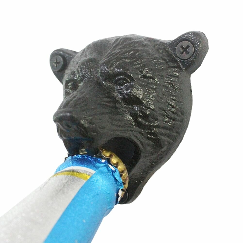 Настенный открывалка для пивных бутылок, винтажный чугунный штопор для барных кухонных инструментов