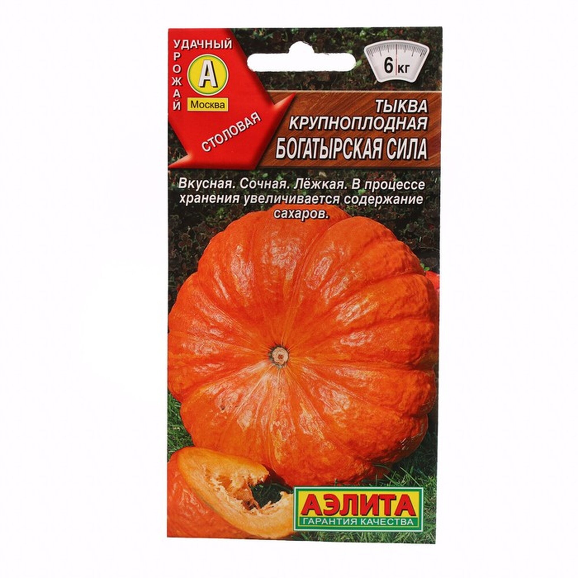 Семена тыквы Агрофирма аэлита "Богатырская сила", среднеспелый сорт, 1г