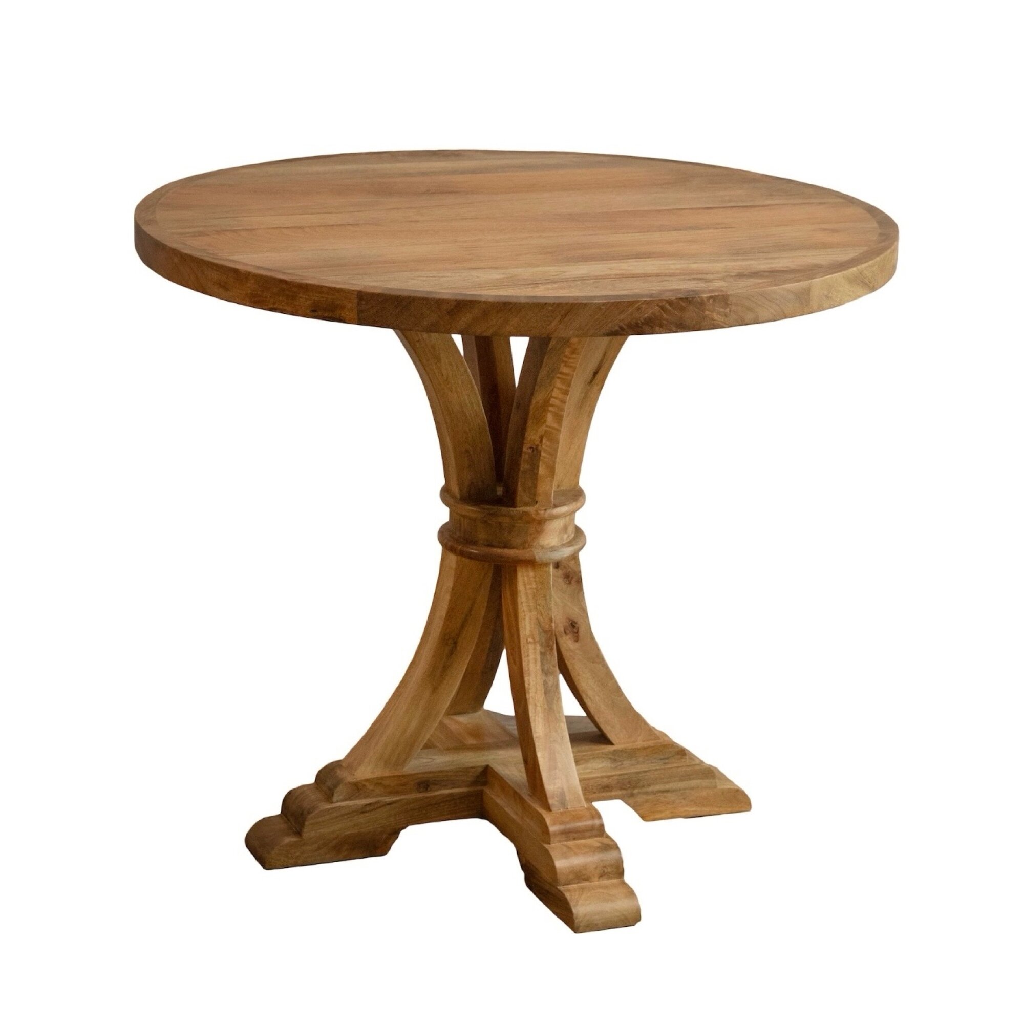 Обеденный стол из массива, аруш 0,9 круглый