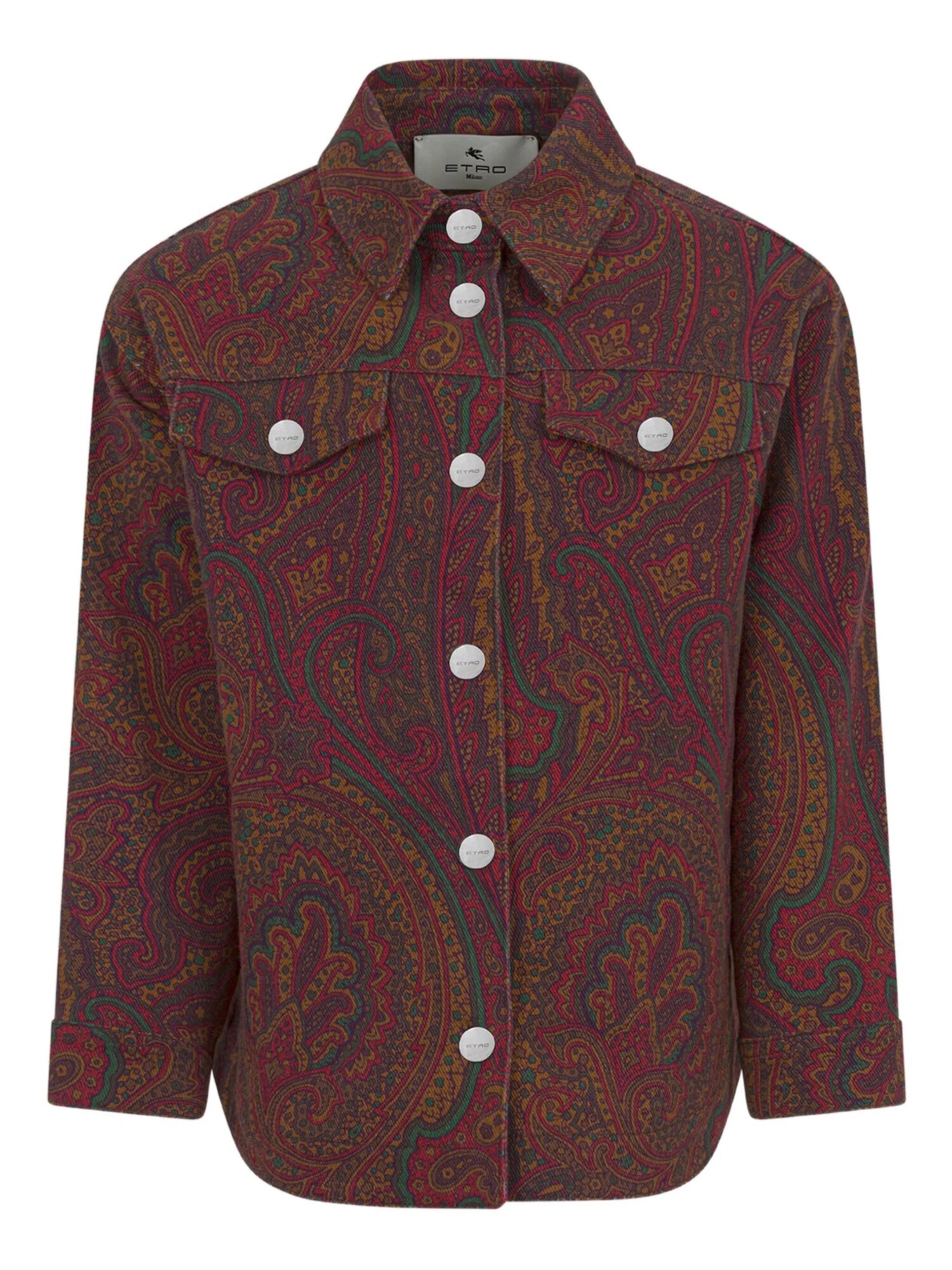 Рубашка Джинсовая рубашка с узором пейсли