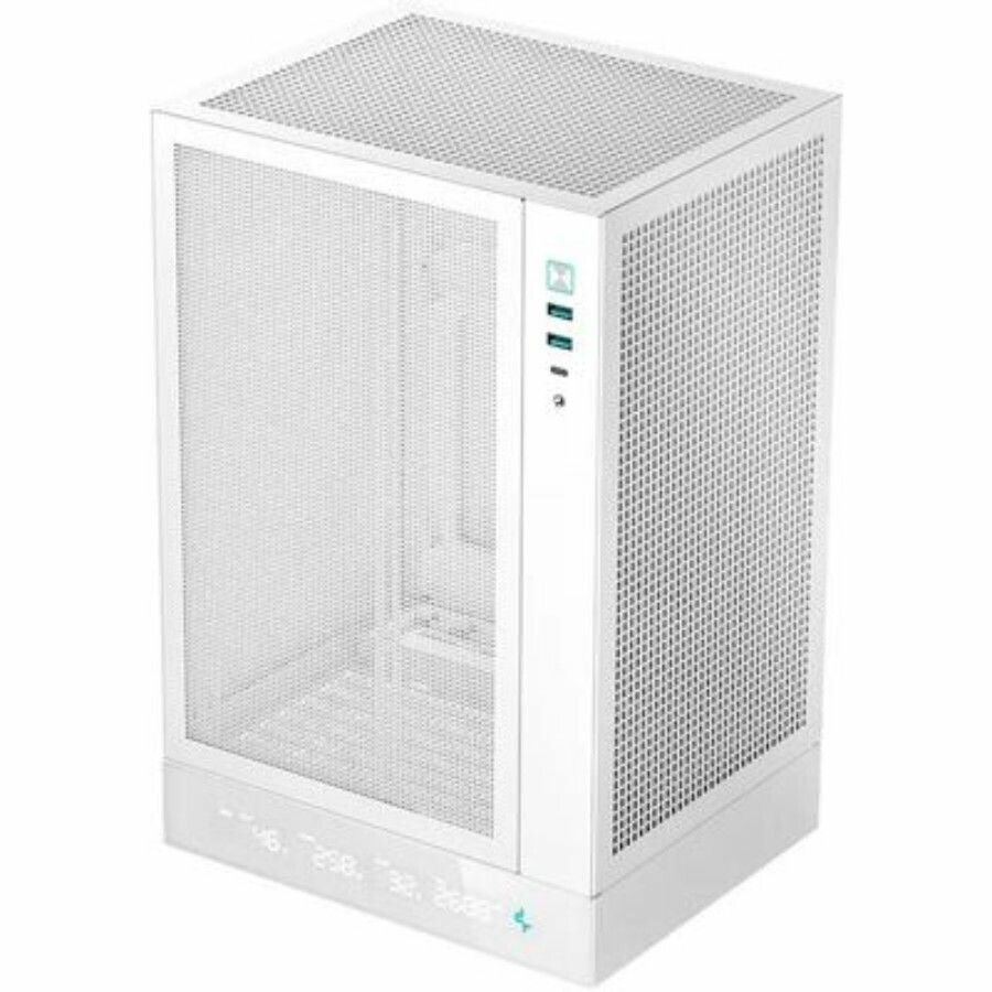 Компьютерный корпус DeepCool CH170 Digital (R-CH170-WHNPI0D-G-1) белый - Mini Tower, mini-ITX, USB 3.2 Gen 1 Type-C