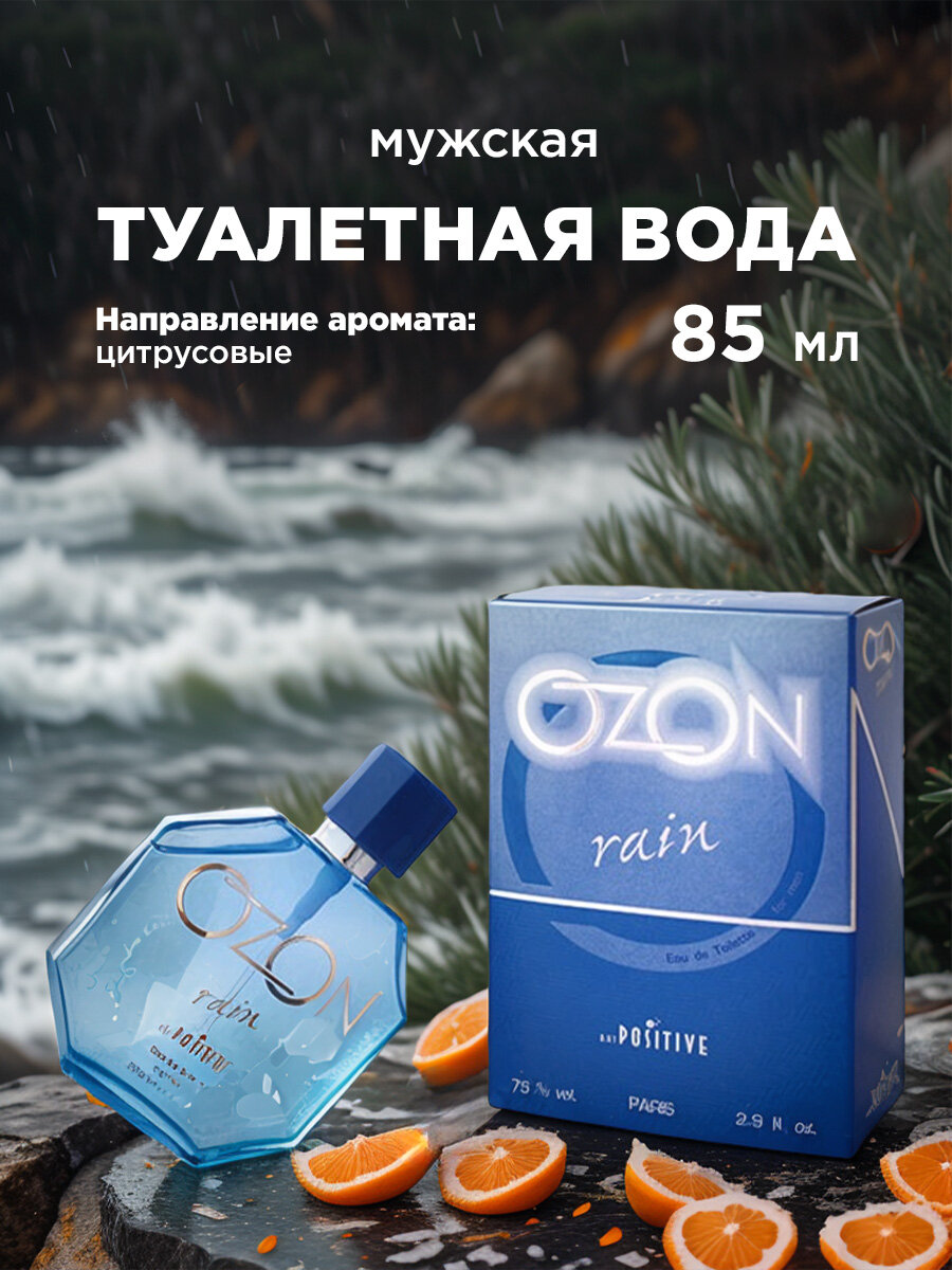 Positive Parfum Туалетная вода мужская Ozon Rain цитрусовая 85 мл