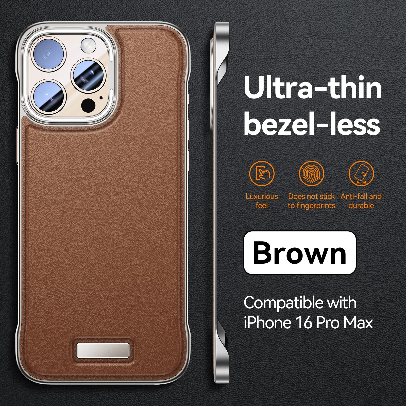 Коричневый чехол для iPhone 14 Pro Max, ультратонкий