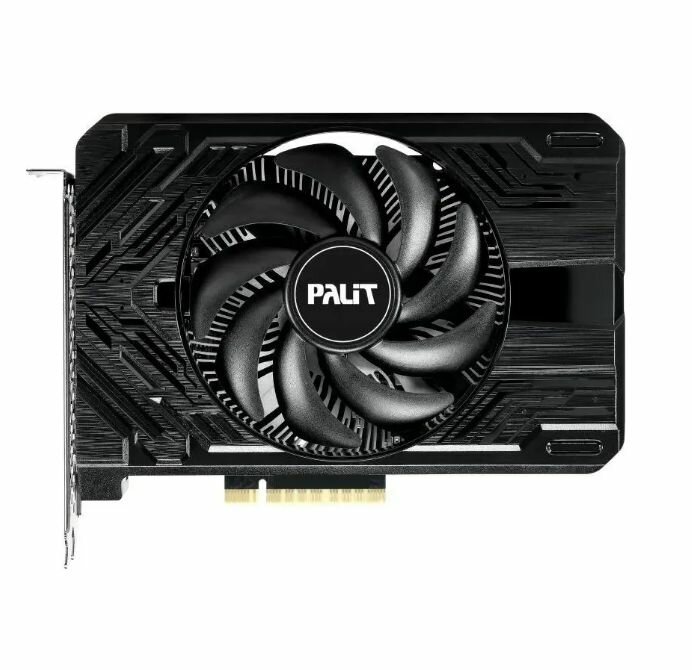 Видеокарта Palit NVIDIA GeForce RTX 4060 STORMX (NE64060019P1-1070F) - PCI Express 4.0, 8 ГБ, GDDR6, 128 бит, HDMI, DisplayPort, GPU 1830 МГц