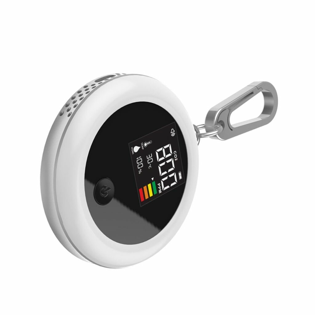 Портативный монитор CO2, индикатор уровня CO2, анализатор качества воздуха, устройство для мониторинга окружающей среды из ABS материала для помещений