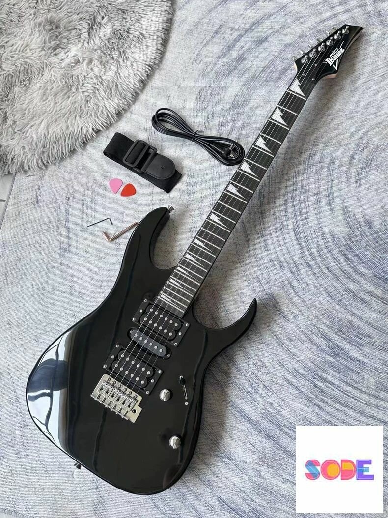 Электрогитара Ibanez GRG170DX, 6 струн, корпус из тополя, черная