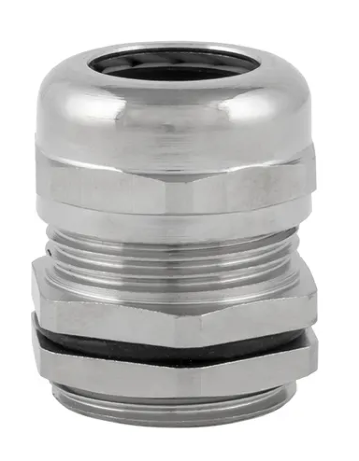 Сальник EKF / ЕКФ PROxima для ввода кабеля в щитовое оборудование, металлический, степень защиты IP68, резьба MGM22 с шагом 1.5мм, диаметр 10-14мм / электрика