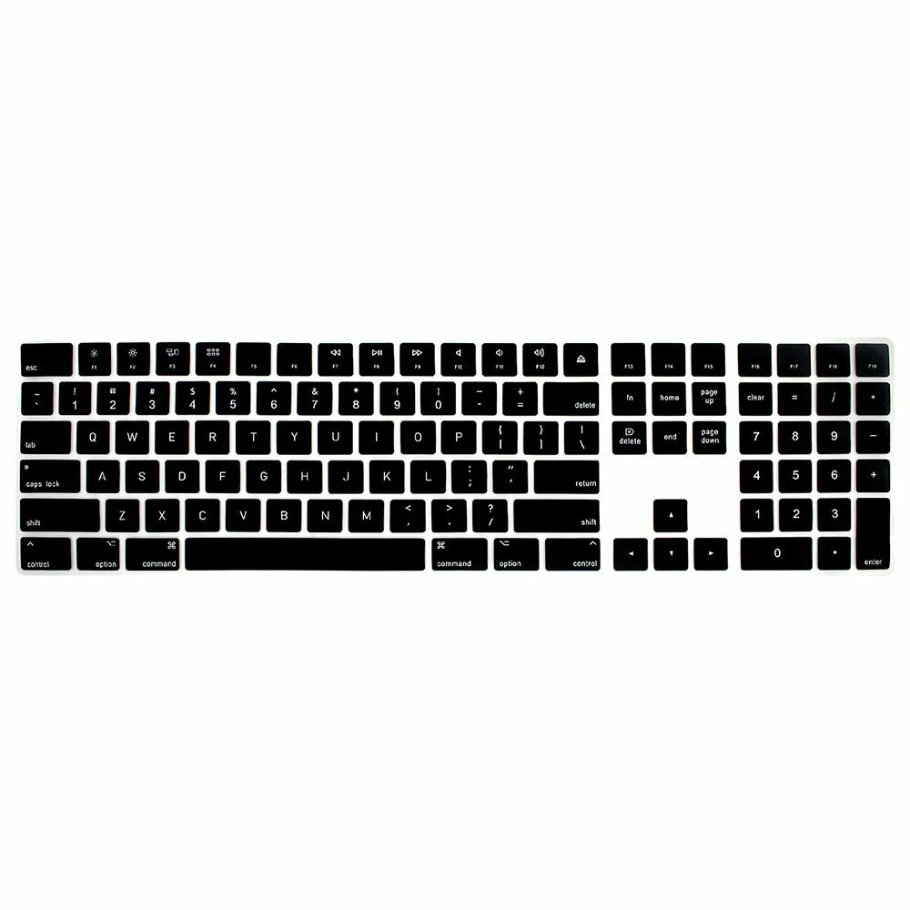 Силиконовая накладка на клавиатуру HRH для Apple Magic Keyboard с цифровой клавиатурой