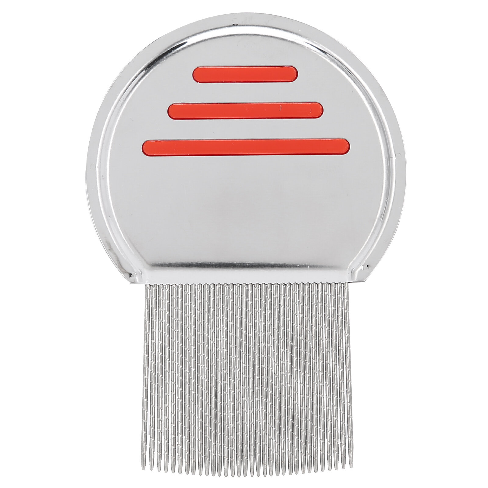 Портативная расческа для лечения вшей и гнид, расческа для удаления вшей из нержавеющей стали, красная