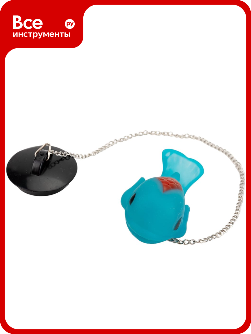 Декоративная пробка для ванной Рыжий кот Кит 007114