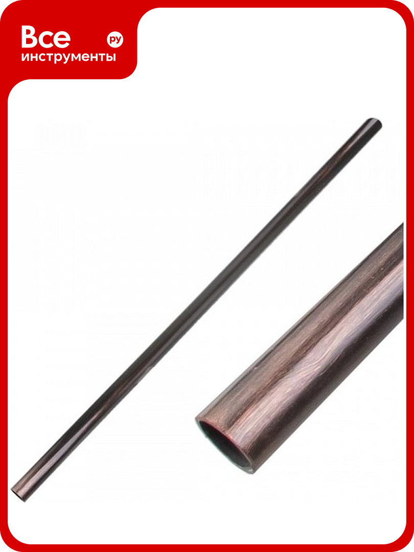 Декоративная труба для электропроводки Bironi ПВХ, жесткая гладкая, медный, устойчивая к ультрафиолету, негорючая