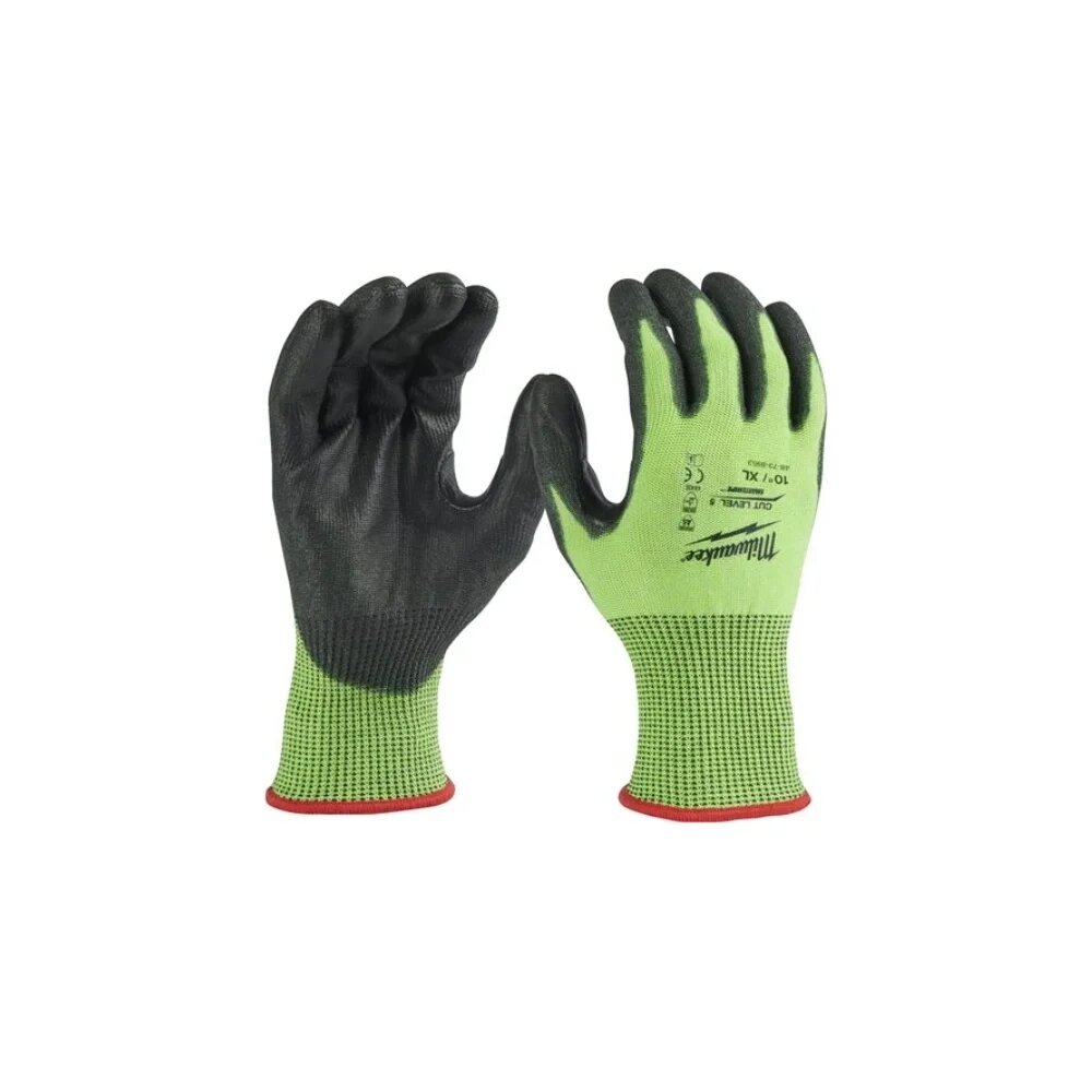 Milwaukee Перчатки сигнальные с уровнем сопротивления порезам 5, размер XL/10 4932479934