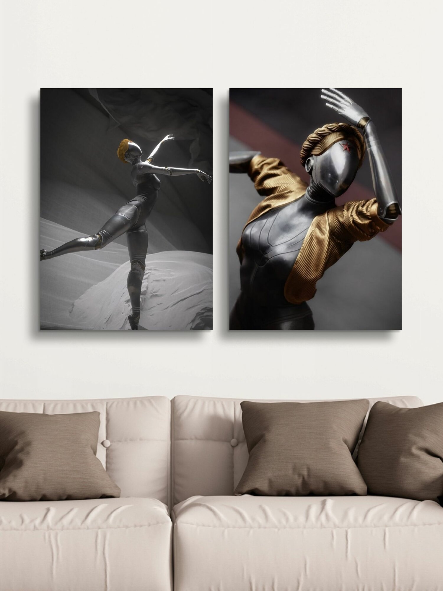 Картина Балет стального сердца модульная 50x70см 2шт.