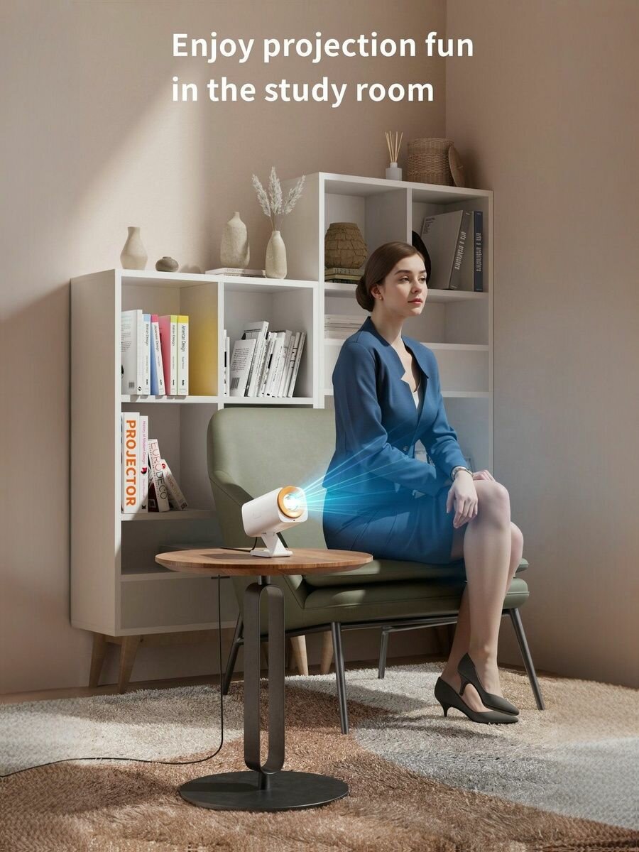 Новинка Vivicine Y1S Pro Портативный HD Android 12 WIFI LED Домашний кинотеатр Проектор для фильмов и игр