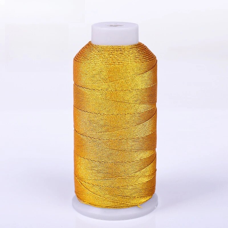 Металлические нити для рукоделия 0.6mm-350Meters, Gold