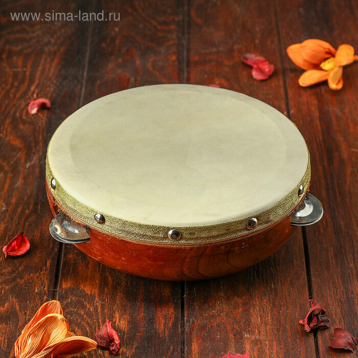 Сувенирный музыкальный инструмент "Бубен" 19х19х6 см