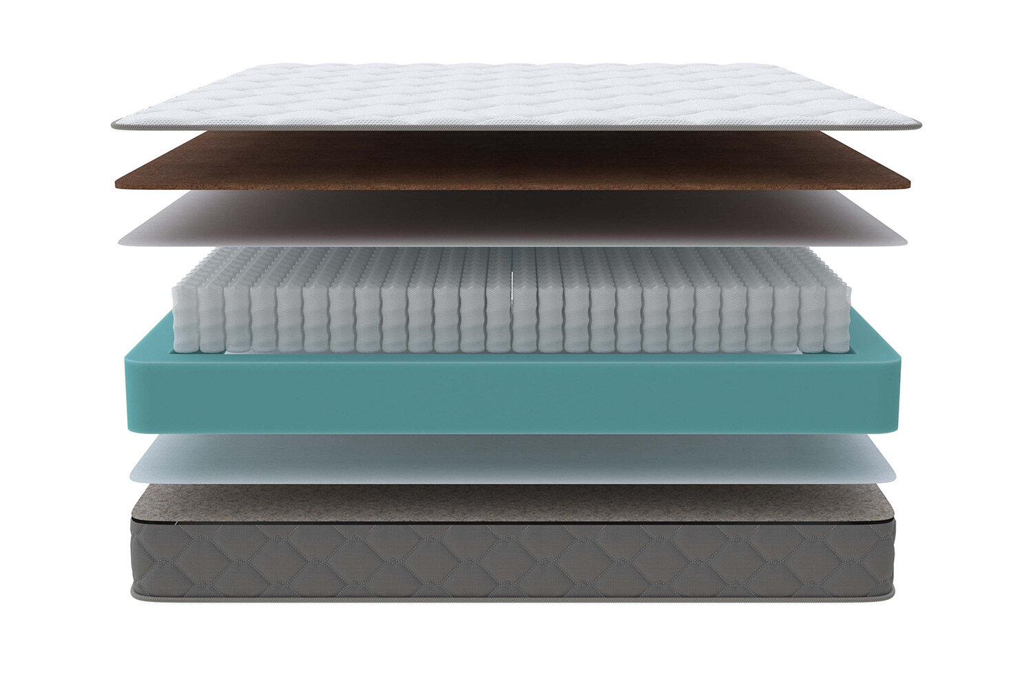 Матрас пружинный MILDEX Active Body, 160х200, цвет белый