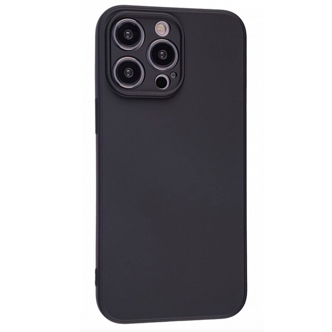 Чехол силиконовый для iPhone 14 Pro (6.1), good quality, c защитой камеры, X-CASE, черный